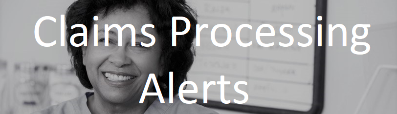 Information about FISS claims processing alerts that may require ...