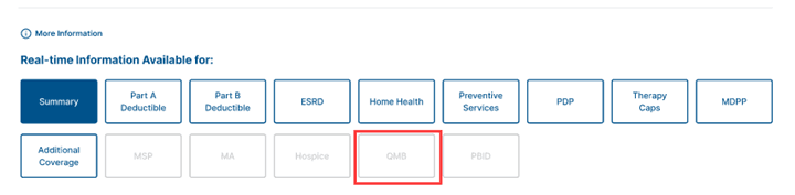 qualified medicare beneficiary tab