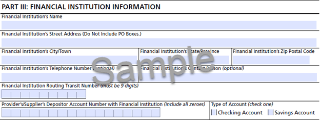 Part III-Financial Institution Information